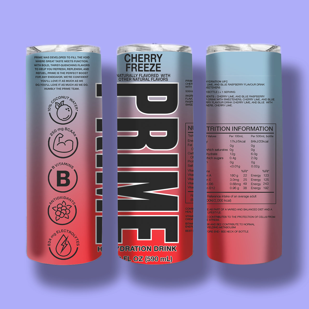 Prime Drink Cherry Freeze 4 Tumblers Templates 4 Mock Ups - Etsy