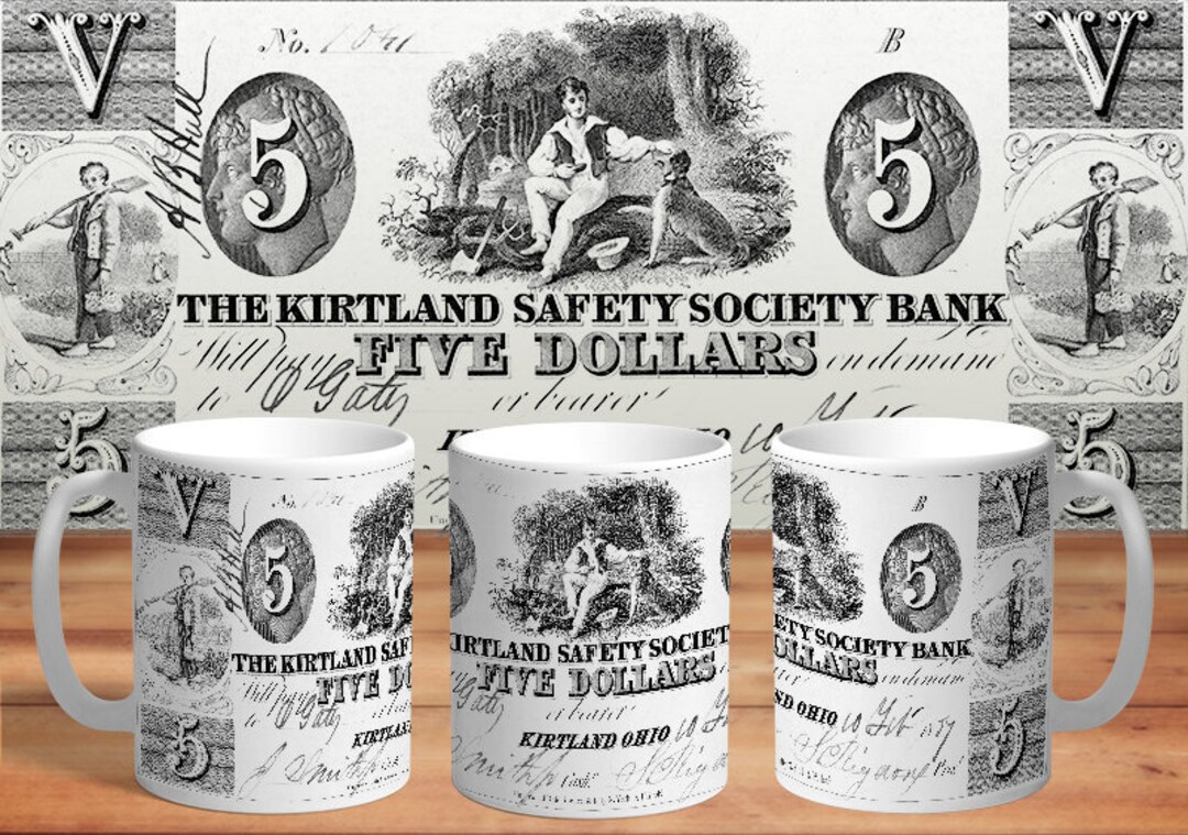 Discover Mormon Heritage: Kirtland Bank Mug Template - Etsy