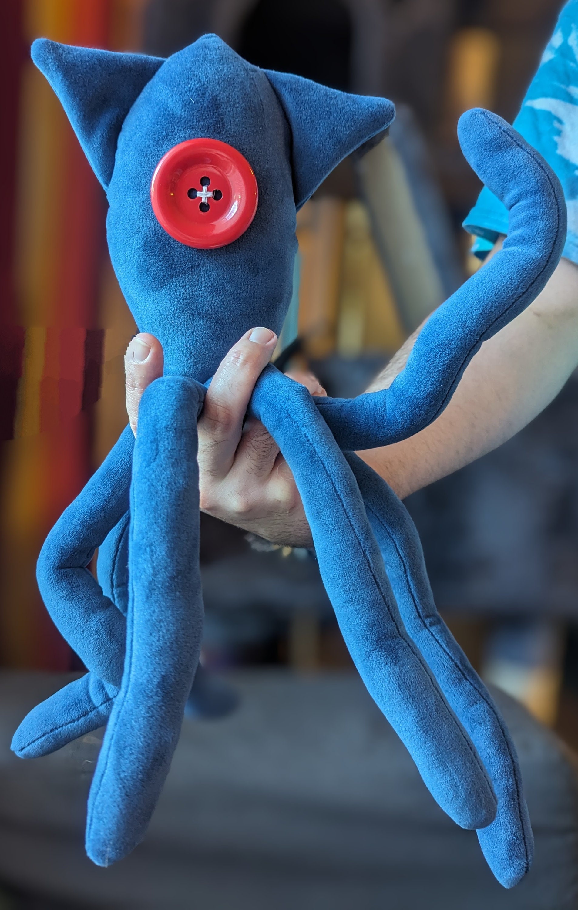 Button Eyed Squid Plush Sewing Pattern With Posable Tentacles ...