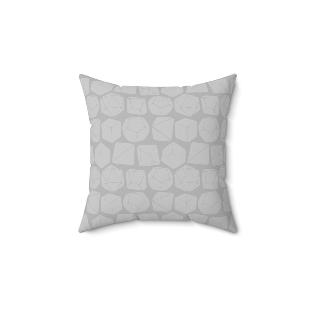 Light Subtle Dnd Dice Gamer Square Pillow - Etsy