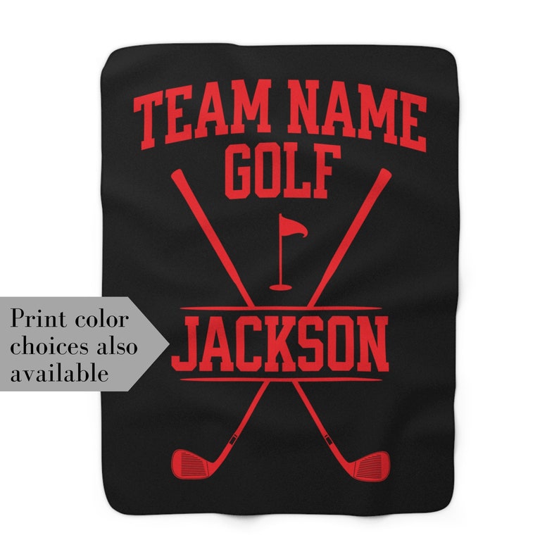 Custom Golf Blanket Personalized Name Golf Senior Gift for Golf Team ...