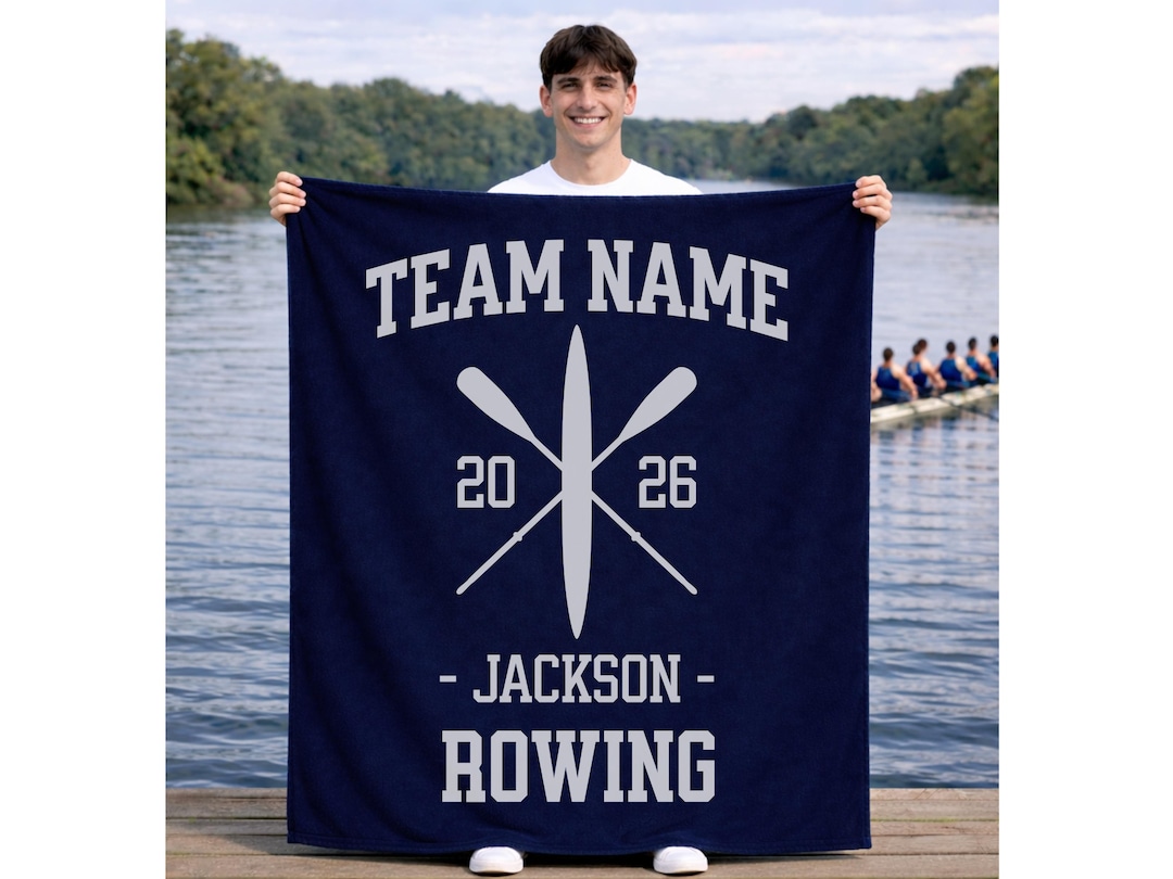 Personalized Rowing Blanket Rowing Gifts Rowing Team Gift Rowing Coach ...