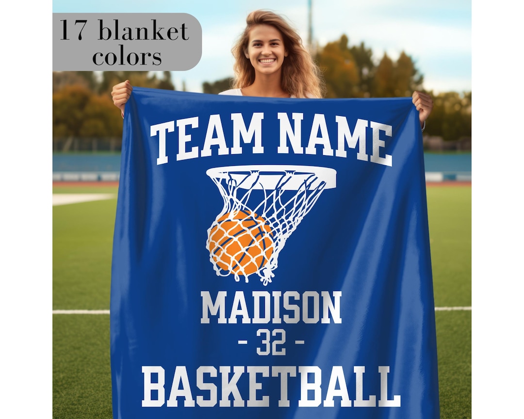 Personalized Basketball Blanket Custom Senior Night Basketball Gifts ...