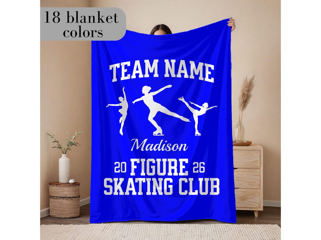 Personalized Figure Skating Blanket Figure Skating Gifts Figure Skating ...