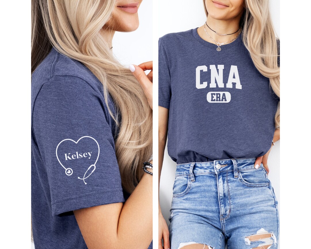 Custom CNA Shirt Personalized Name Certified Nursing Assistant Tshirt ...