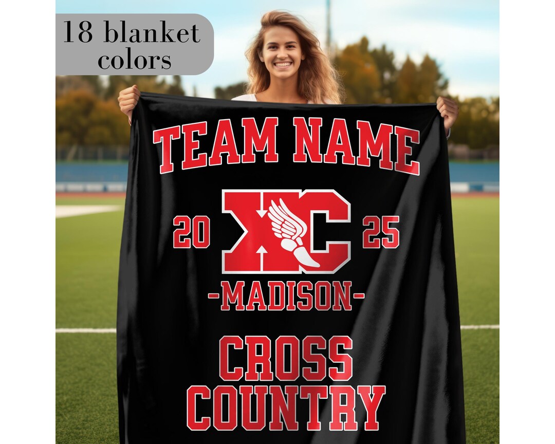 Custom Cross Country Blanket Personalized Senior Cross Country Gift for ...