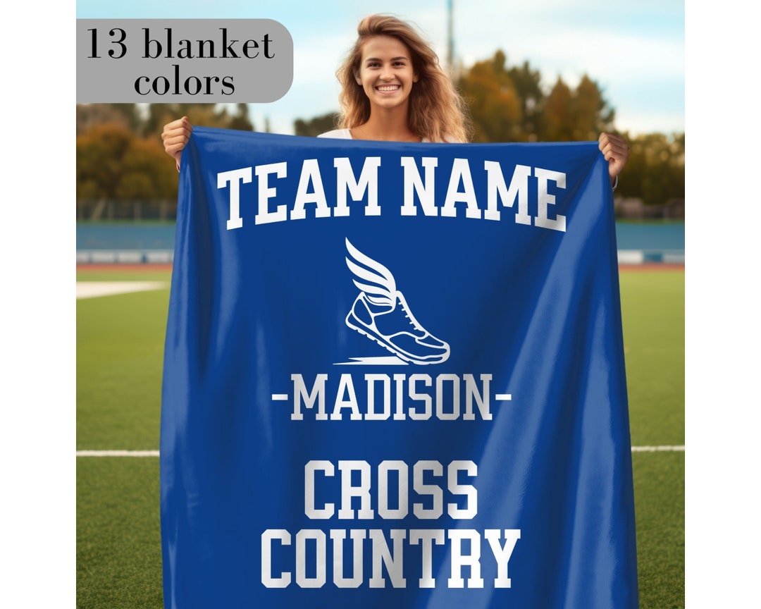 Custom Cross Country Blanket Personalized Name Cross Country Senior ...