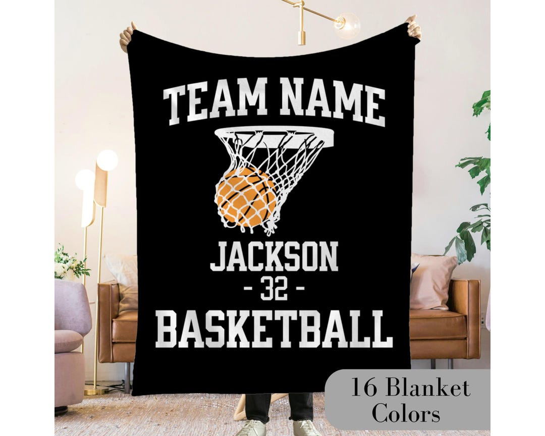 Custom Basketball Blanket Personalized Senior Night Basketball Gifts ...