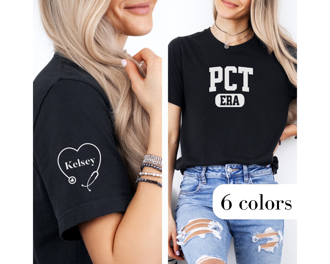 Personalized PCT Era Shirt Custom Name Patient Care Technician T-shirt ...