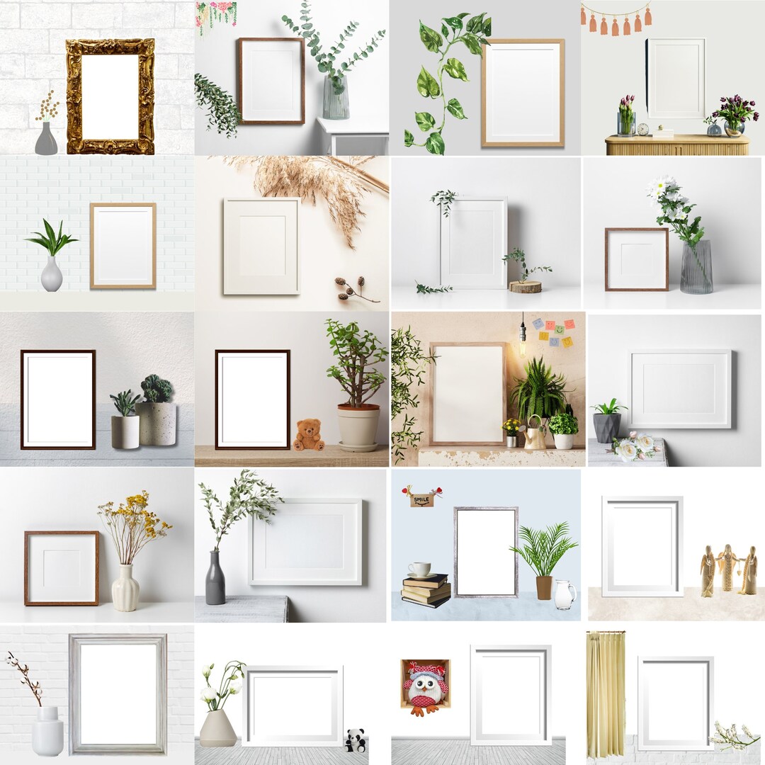 Artwork Frame Mock up Bundle Set of 50 Modern Templates. - Etsy