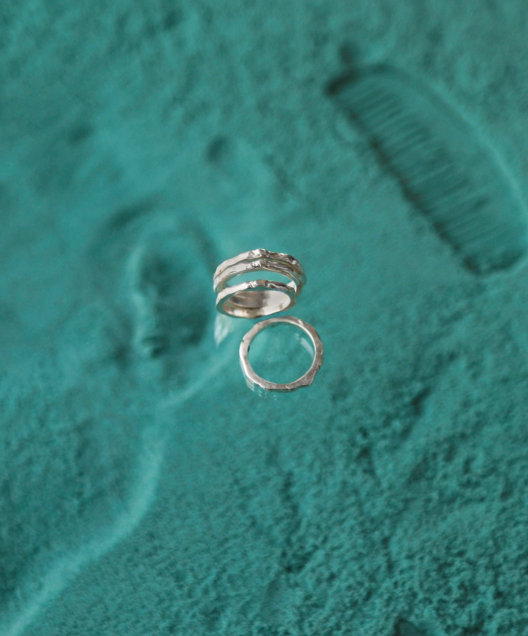 STACKER RINGS, Silver Stacker Rings, Organic Shape Rings, Minimal ...