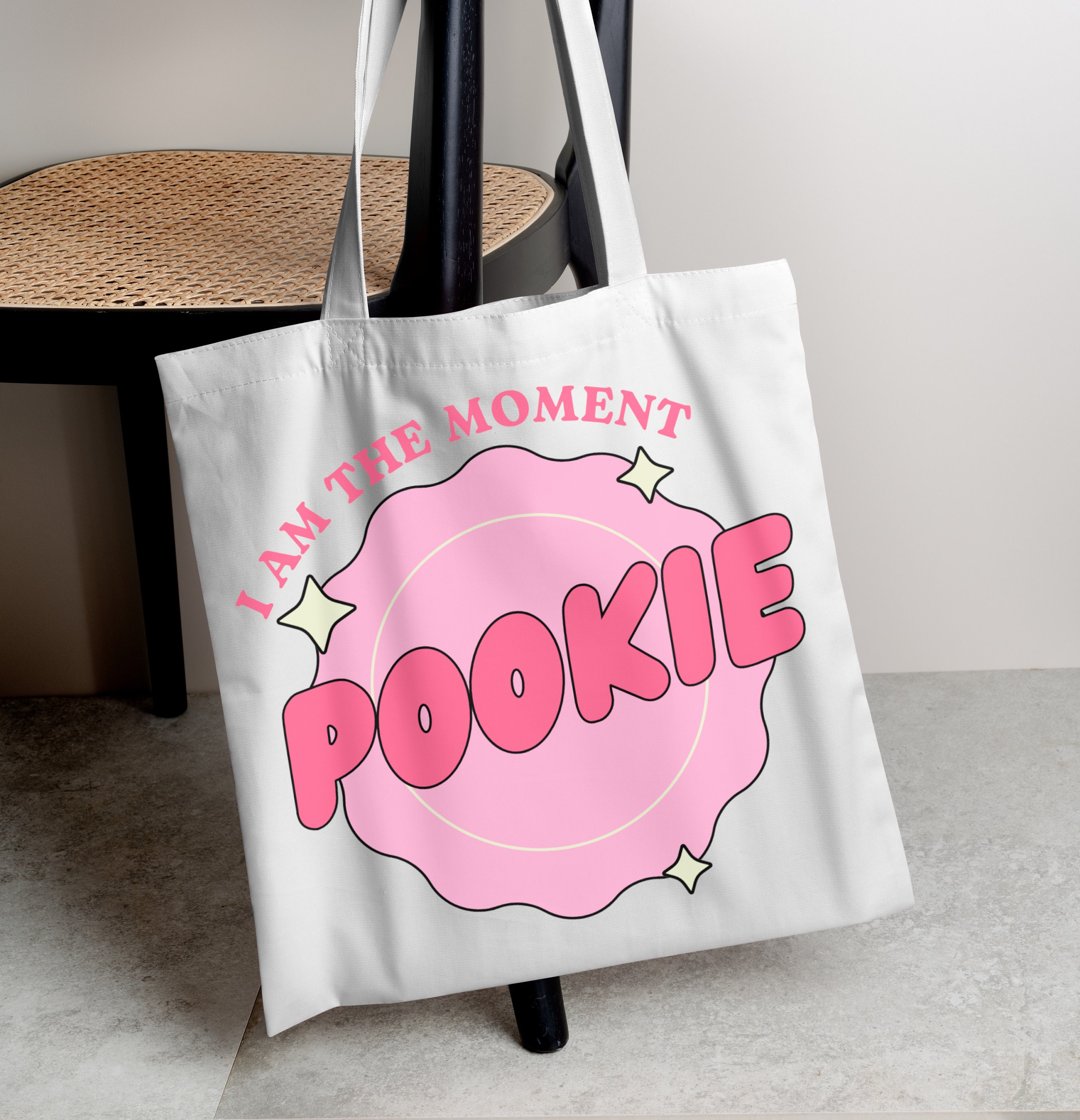 I Am the Moment Pookie PNG Sticker Digital Trendy Art Retro POD Designs ...