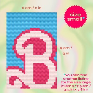 Barbie the Movie B Poster Cross Stitch Pattern size SMALL X - Etsy