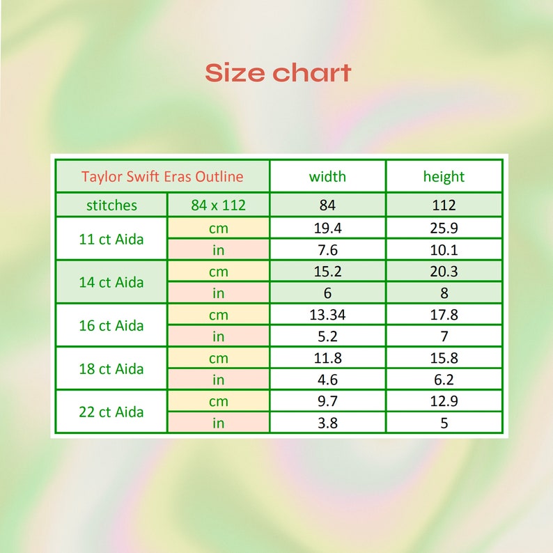 Taylor Swift Eras Outline Wall Art Cross Stitch Pattern X Instant ...