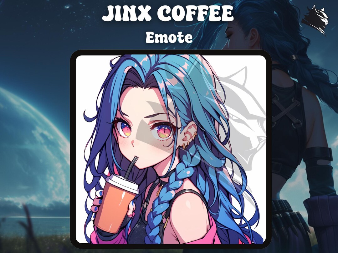 Emote Jinx Coffee League of Legends for Twitch & Discord - Etsy UK