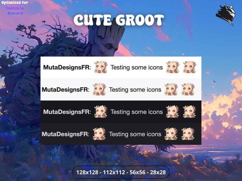 Emote - Cute Groot - for Twitch & Discord - Etsy