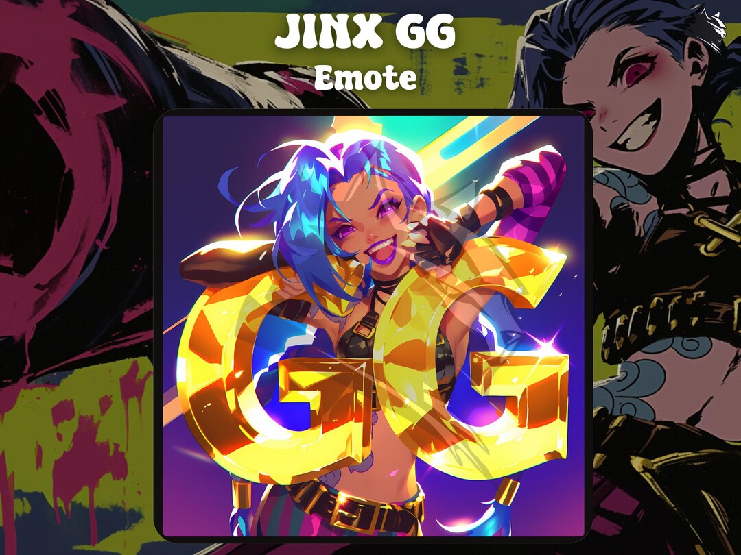 Emote - GG Jinx League of Legends for Twitch & Discord - Etsy