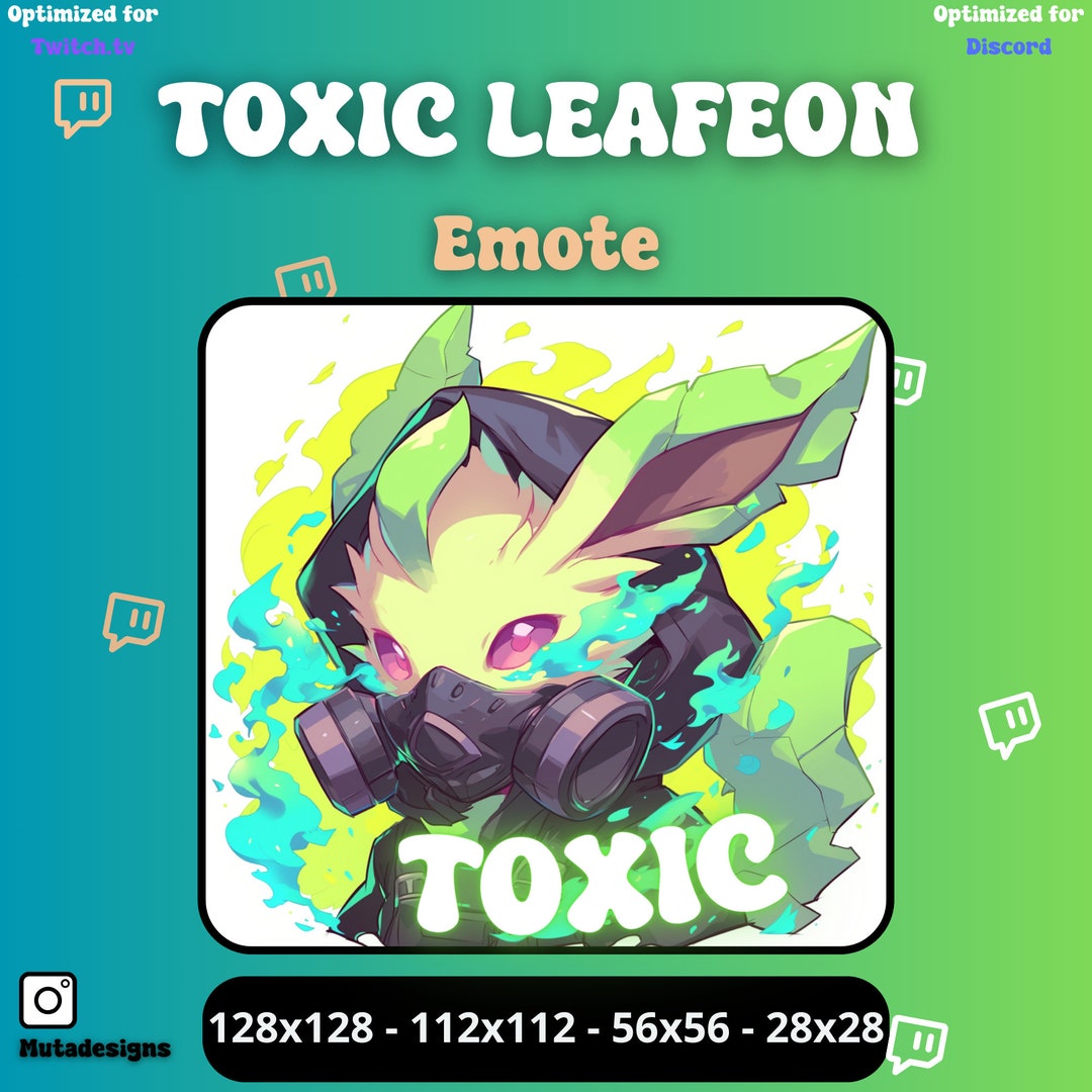 Emote - Leafeon Pokemon Toxic - Phyllali Pokemon Toxic | Eevee Vibes ...