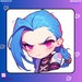 Emote Jinx Chibi League of Legends Angry for Twitch & Discord - Etsy
