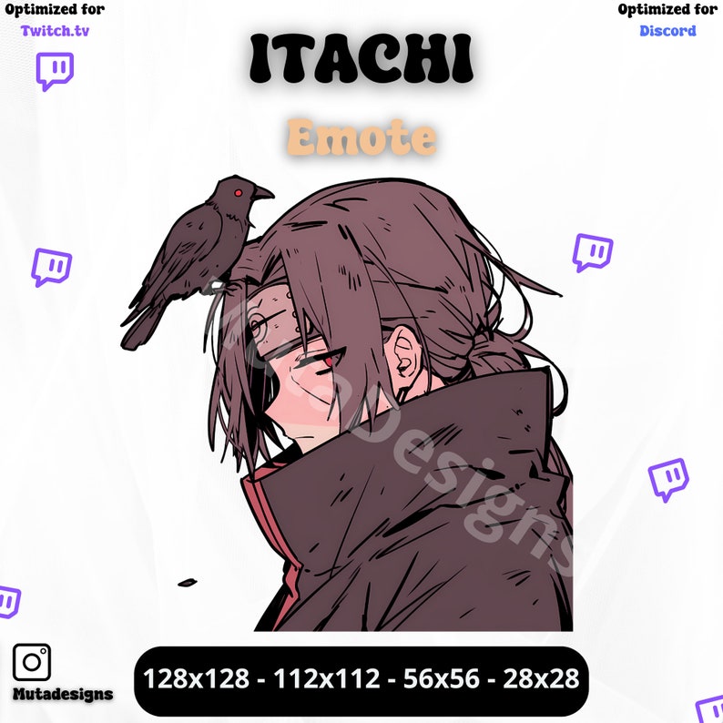 Emote Itachi for Twitch & Discord - Etsy