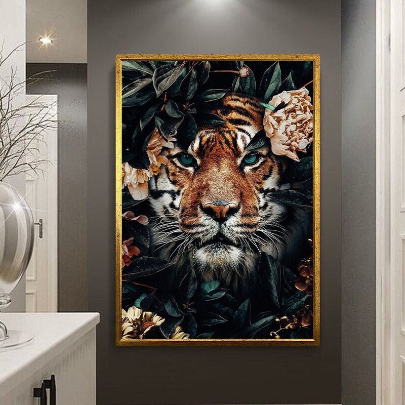 Lion Canvas - Etsy