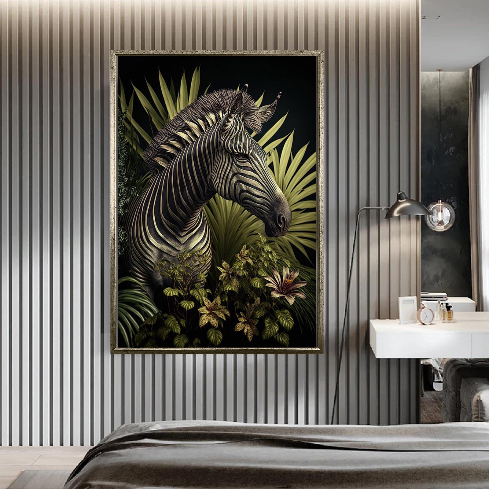 Colorful Graffiti Zebra Canvas Print, Zebra Canvas Wall Art , Zebra ...