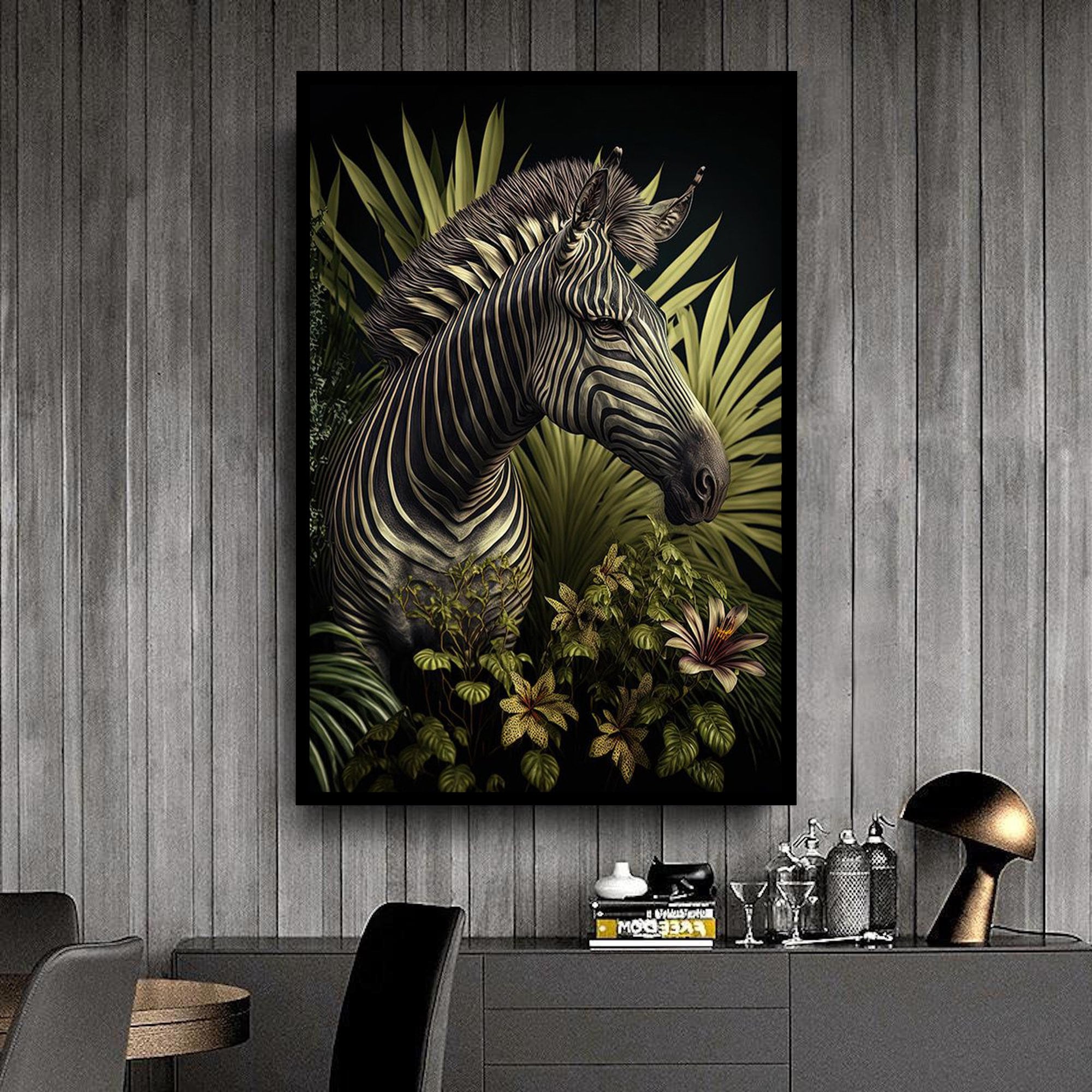 Colorful Graffiti Zebra Canvas Print, Zebra Canvas Wall Art , Zebra ...