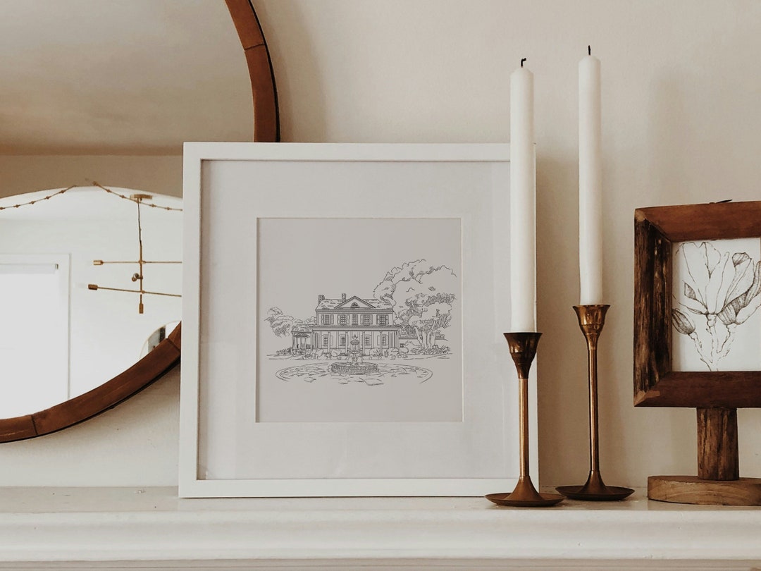 Custom Airbnb House Drawing, Airbnb House Portrait, Hand Drawn House ...