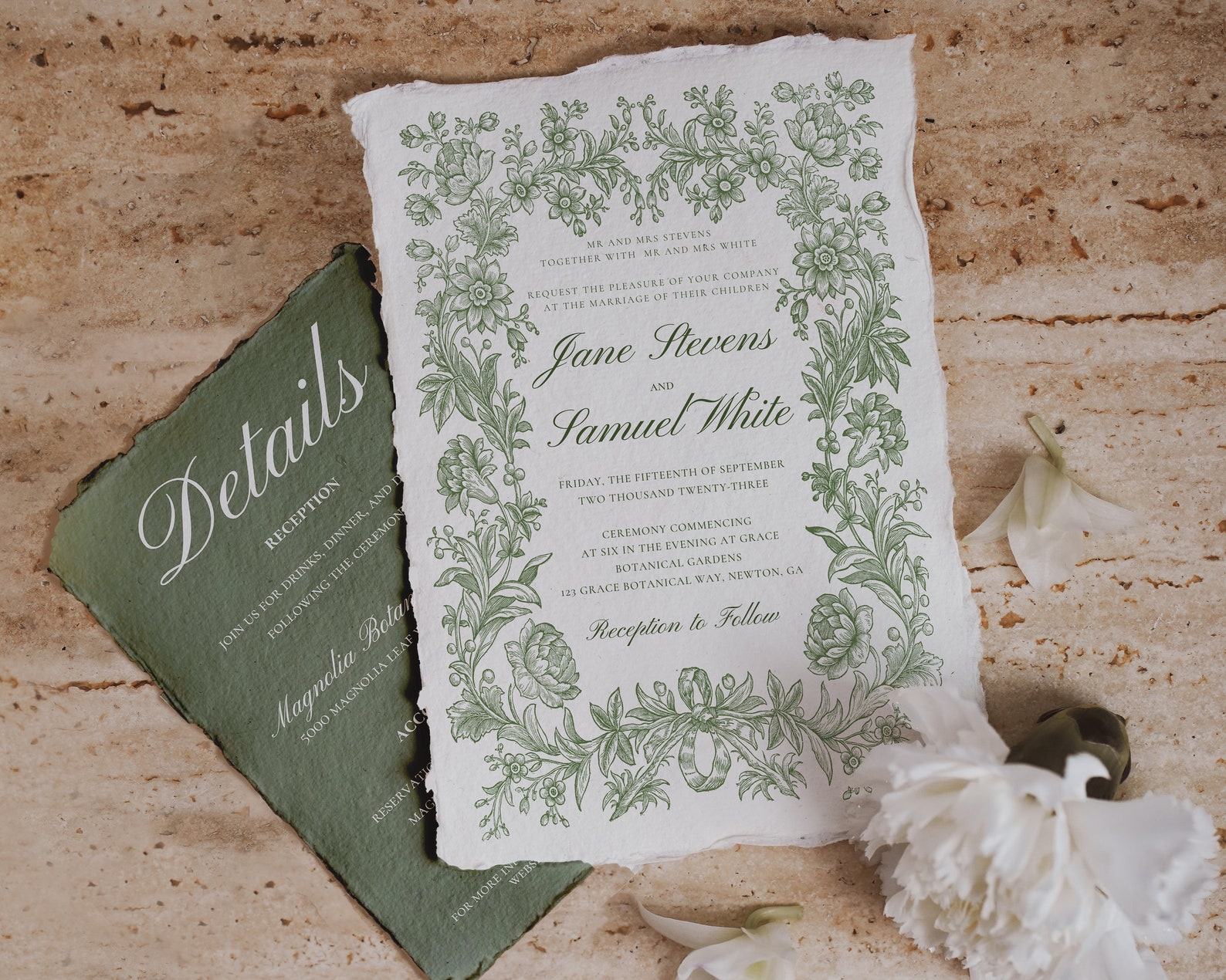 Printable Wedding Invitation Flat Lay Suite for Photographers, Editable ...