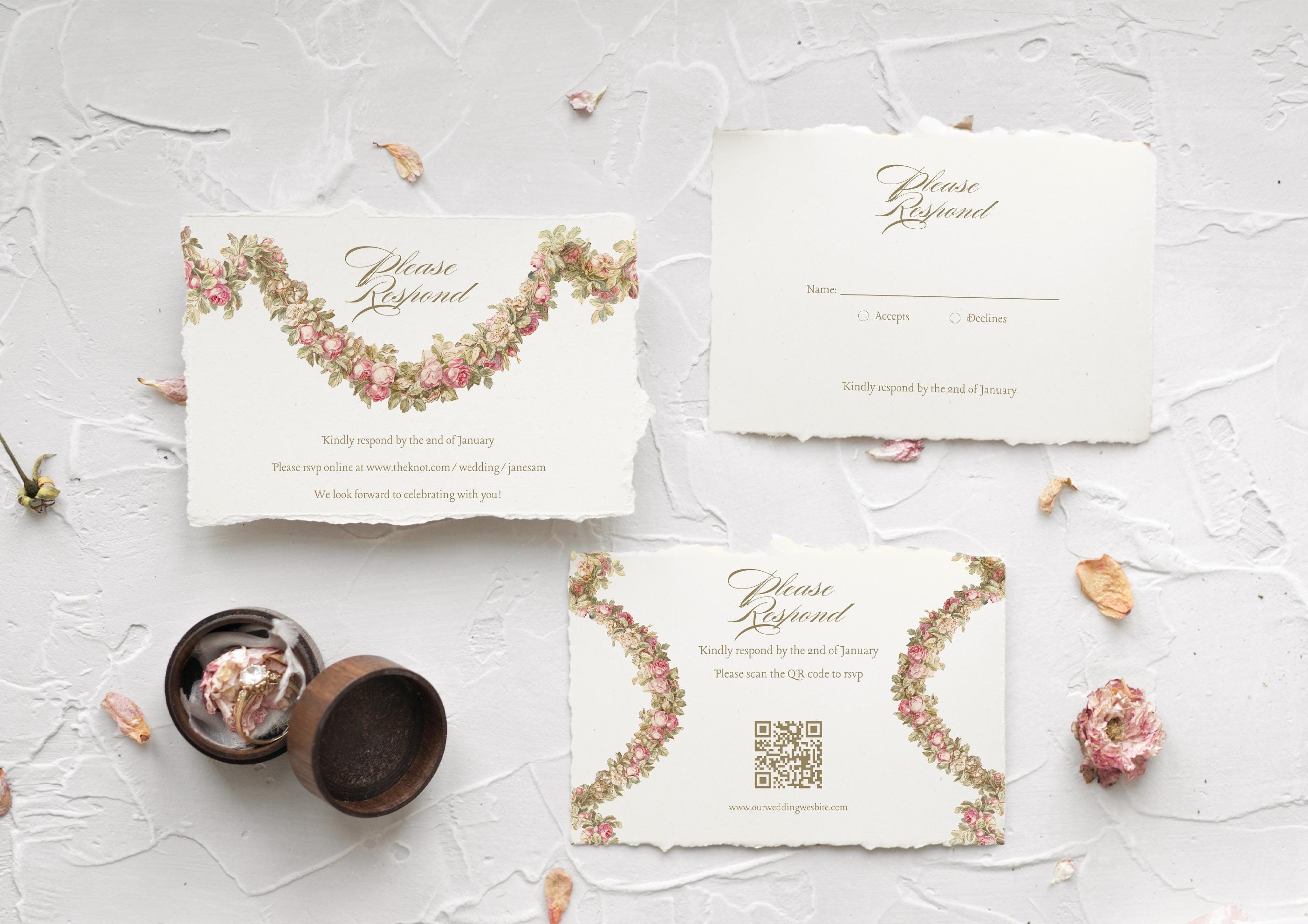 Regency Core Wedding Invitation Instant Download, Editable Wedding ...