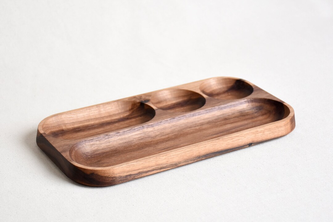 Walnut Desk Organizer / Jewelry Dish (KLAUS) - Etsy