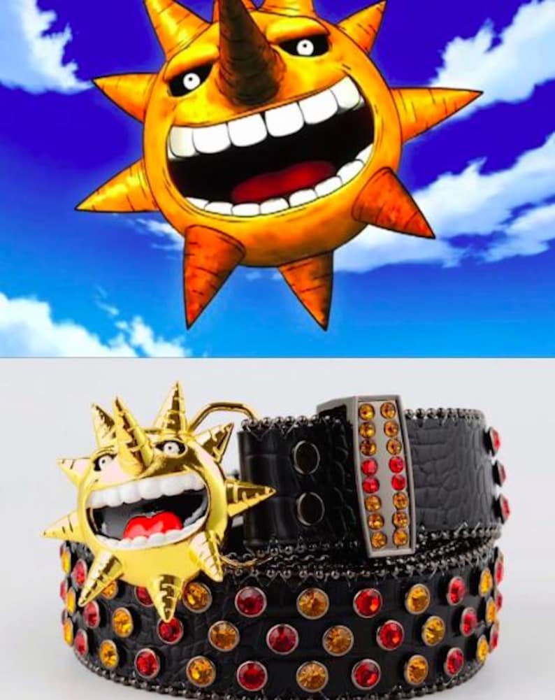Soul Eater Belt, Cinto Vaquero Rhinestone Belt, Evil Moon Anime Belt ...