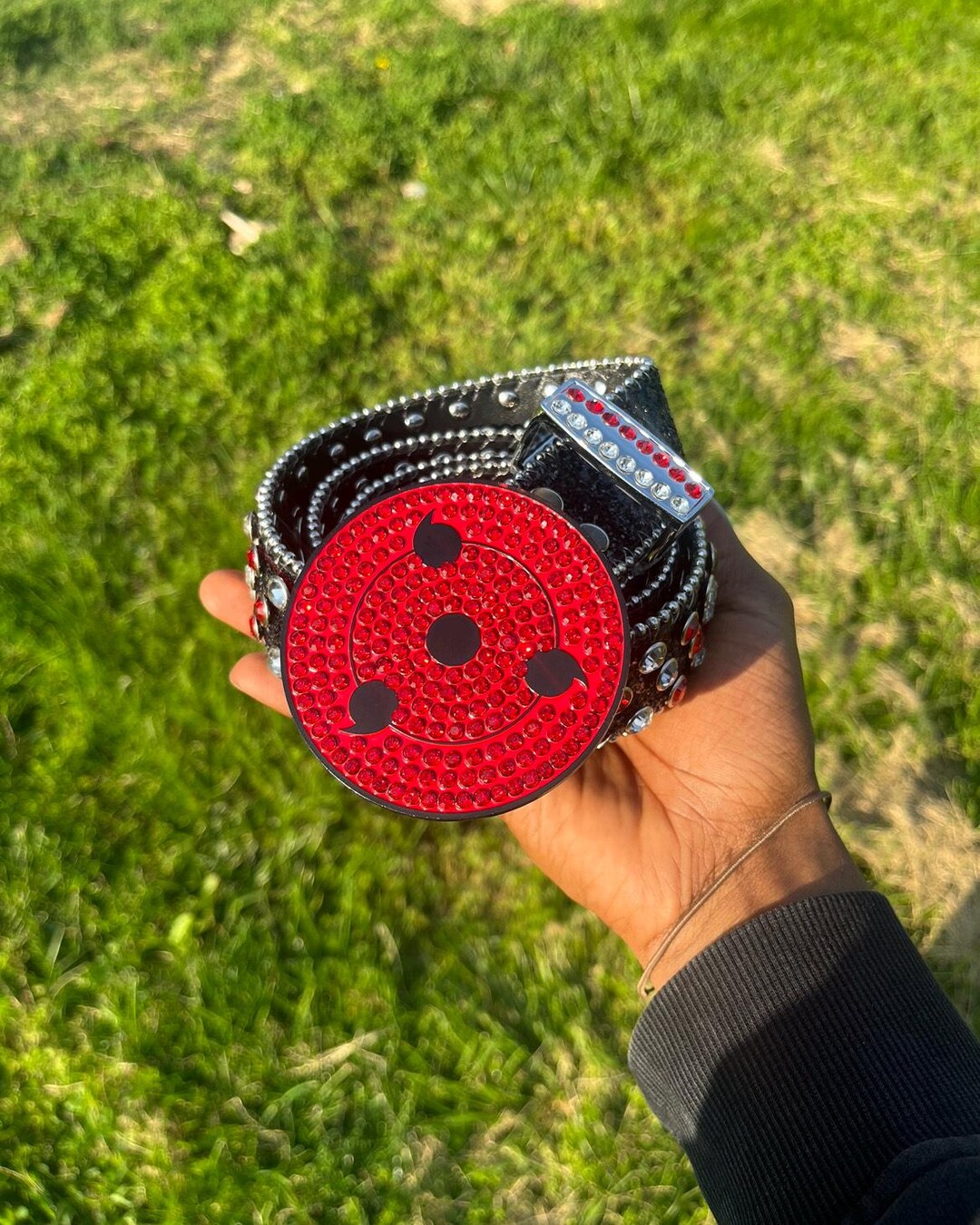 Naruto Sasuke Merch, Naruto Studded Belt - Etsy