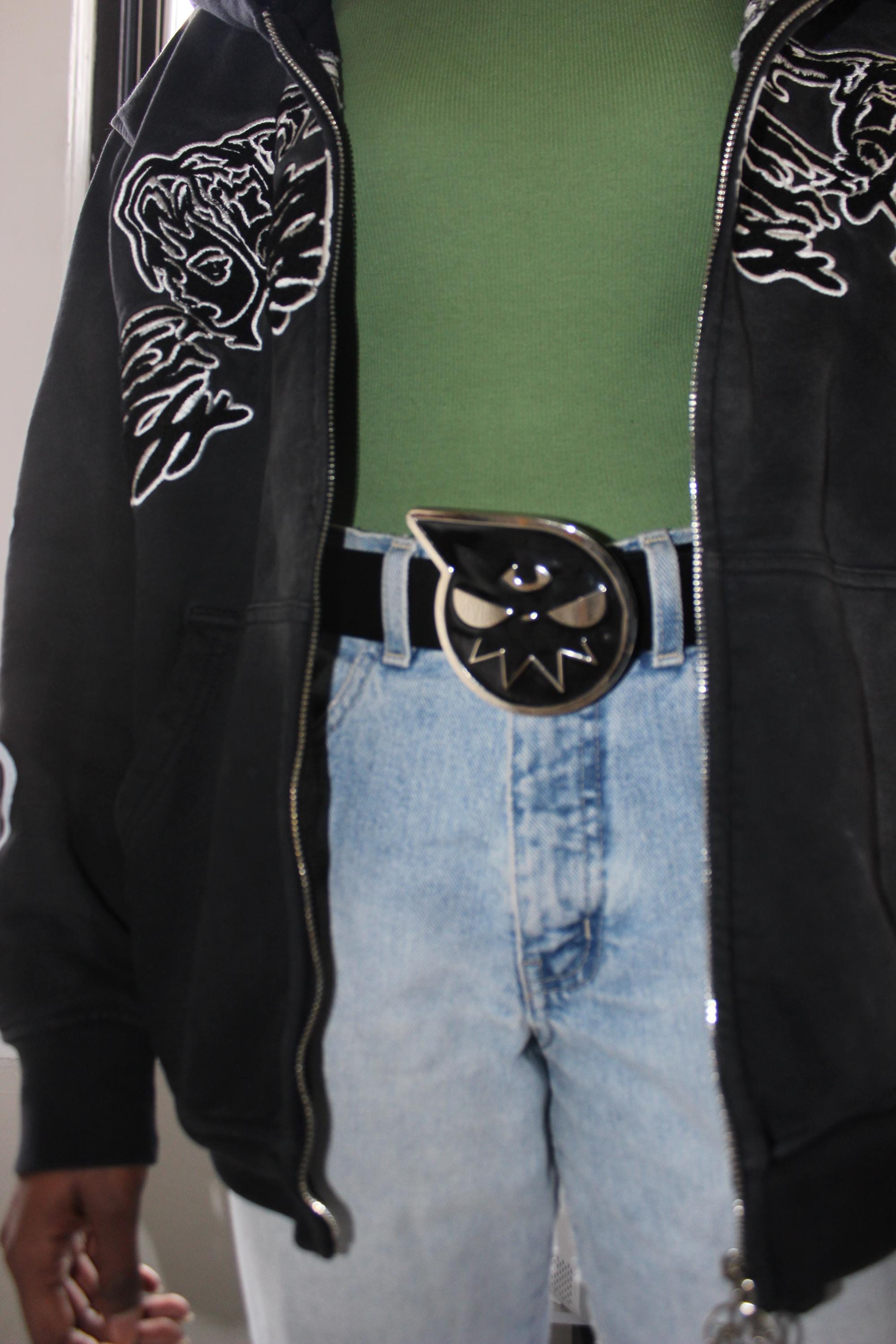 Soul Eater Accessory, Rhinestone Studded Belt, Evil Moon Cosplay, Anime ...
