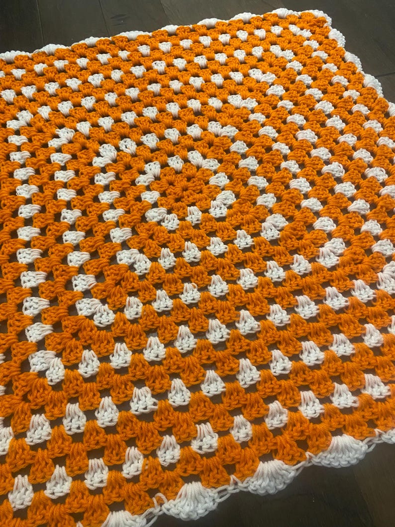 Fall Crocheted Baby Blanket - Etsy