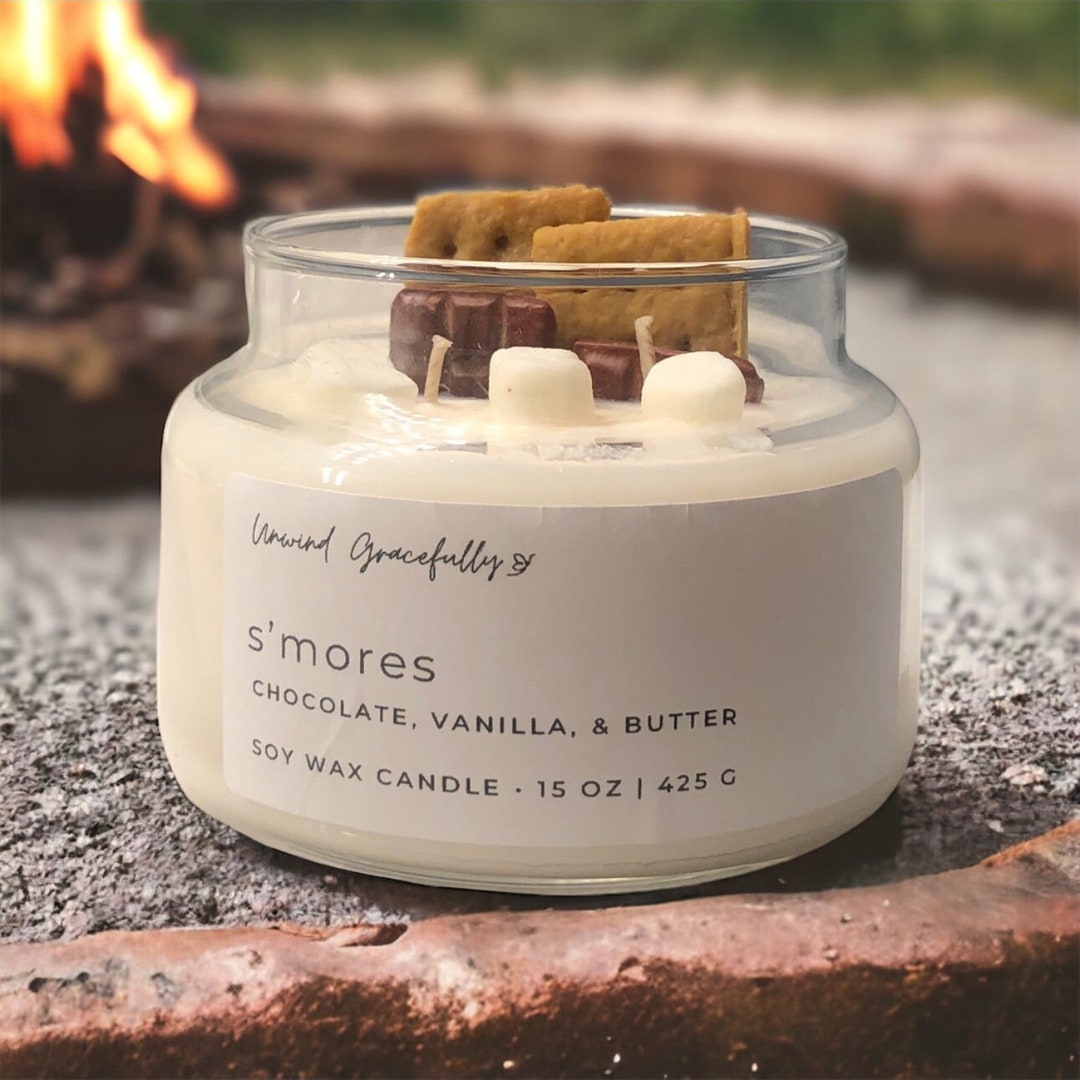 S’mores Soy Wax Candle - Etsy