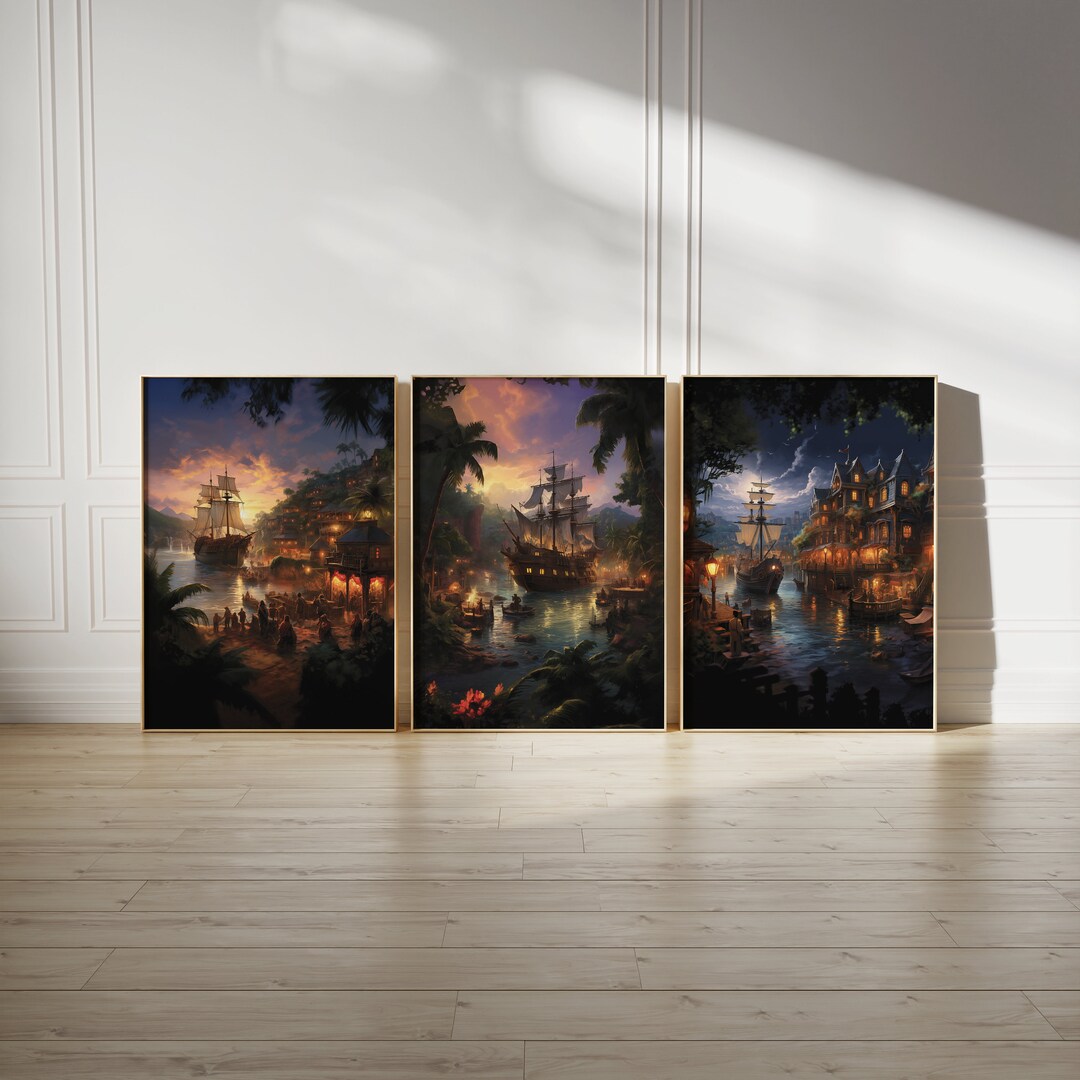 Pirates Bundle (set of 3) | Printable Wall Decor | Sparrow Pirateship ...