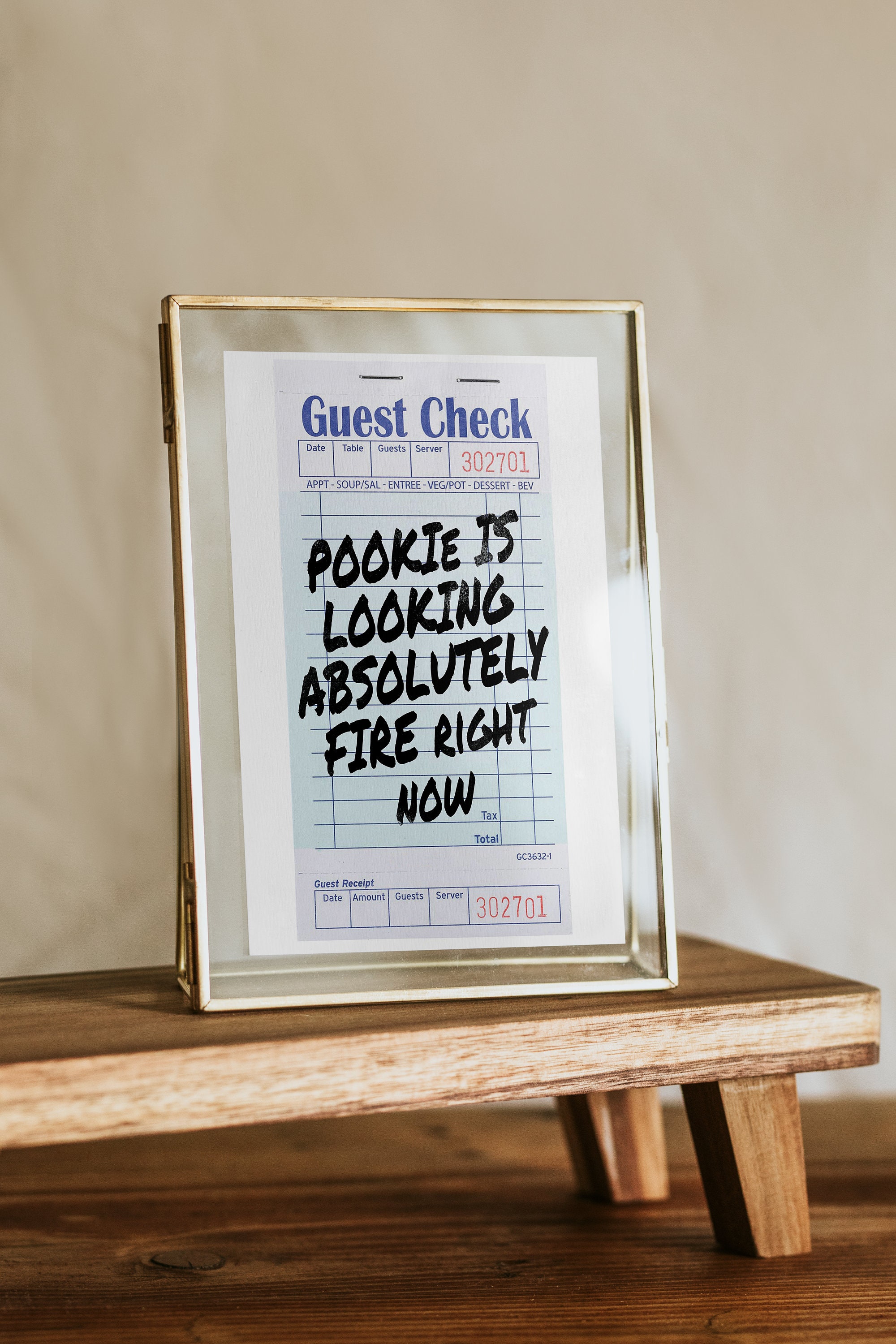 Pookie is Absolutely Fire Right Now Print | Apartment Decor | Bar Cart ...