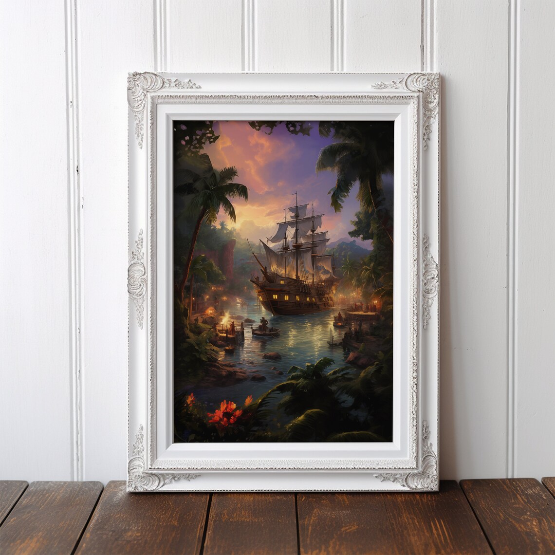 Pirates Night Poster | Halloween Decor | Magical Sparrow Pirateship ...