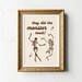Monster Halloween Print | Dancing Skeleton Poster | Autumn Coastal ...