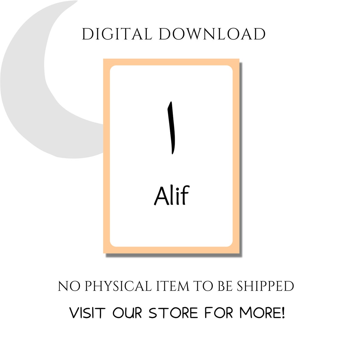 Arabic Alphabet Flashcards Kids Learning Cards Arabic - Etsy