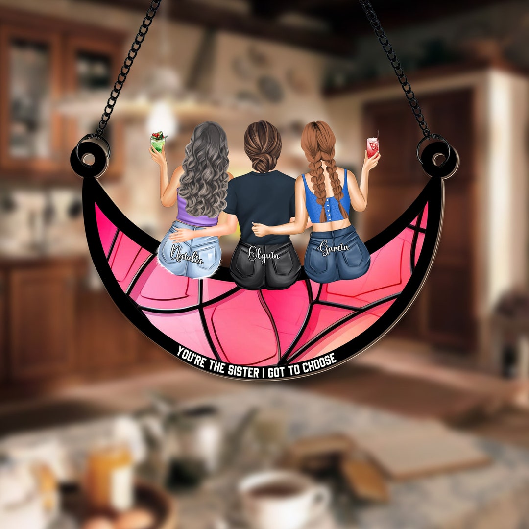 Personalized Suncatcher Ornament Friendship Gifts, Friend Gifts for ...
