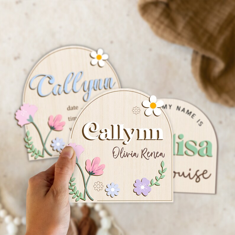 Personalized Baby Announcement Sign With Birth Stats, Birth Stat Sign ...