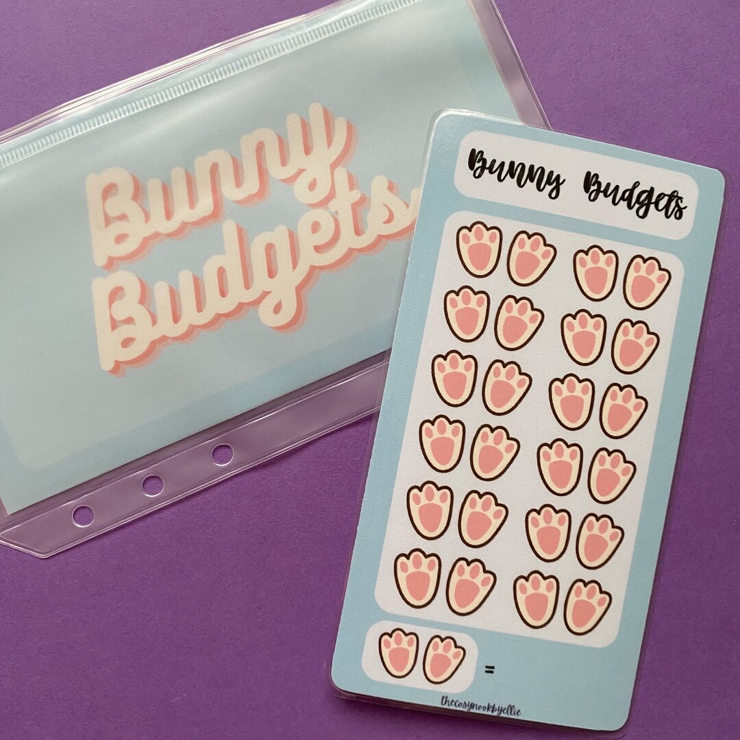 Bunny Budgets Savings Challenge With or Without Envelope Cash Stuffing ...