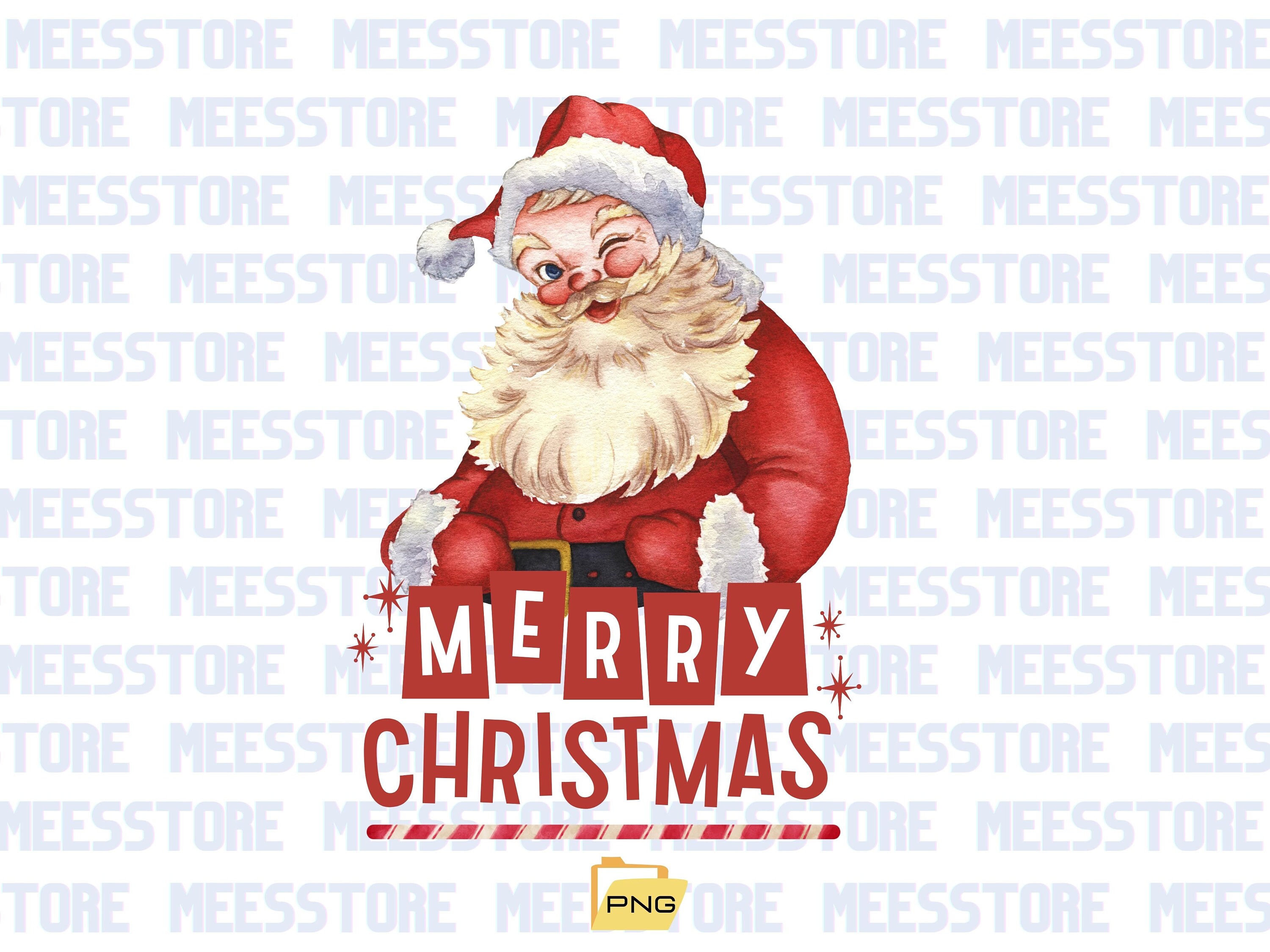 Vintage Digital Clipart Red Santa Claus 23 Christmas - Etsy