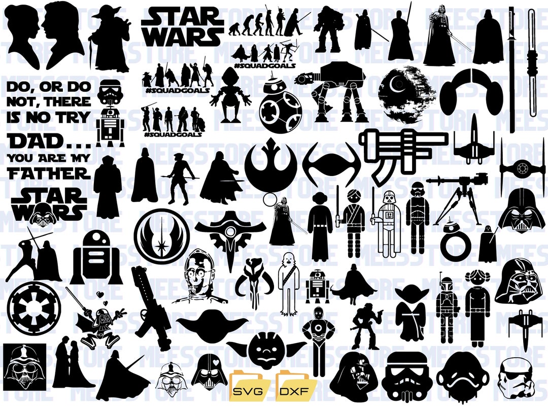 Star Wars SVG Bundle,star Wars Clipart, Star Wars Cut Files, Darth ...