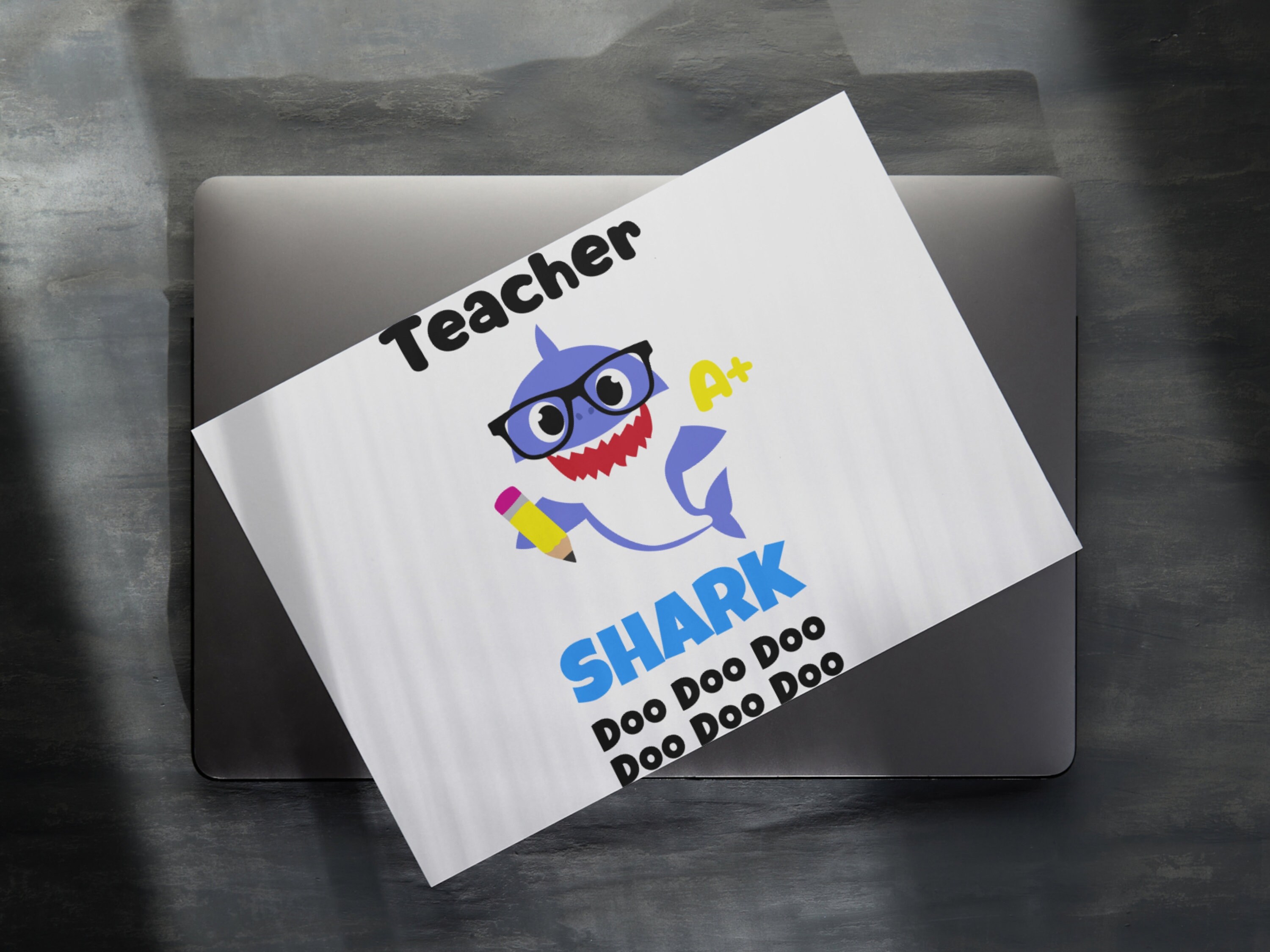 Teacher Shark SVG / Cut File / Cricut / Commercial Use / Silhouette ...