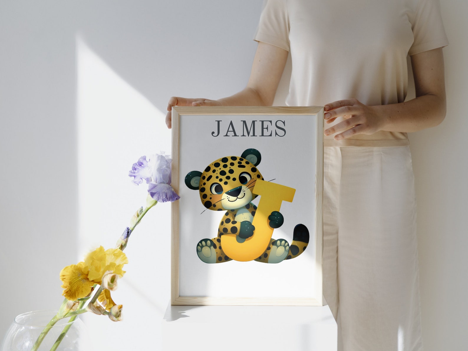 Scandi Animal Alphabet, Childrens Educational Print, Boho Animal ...