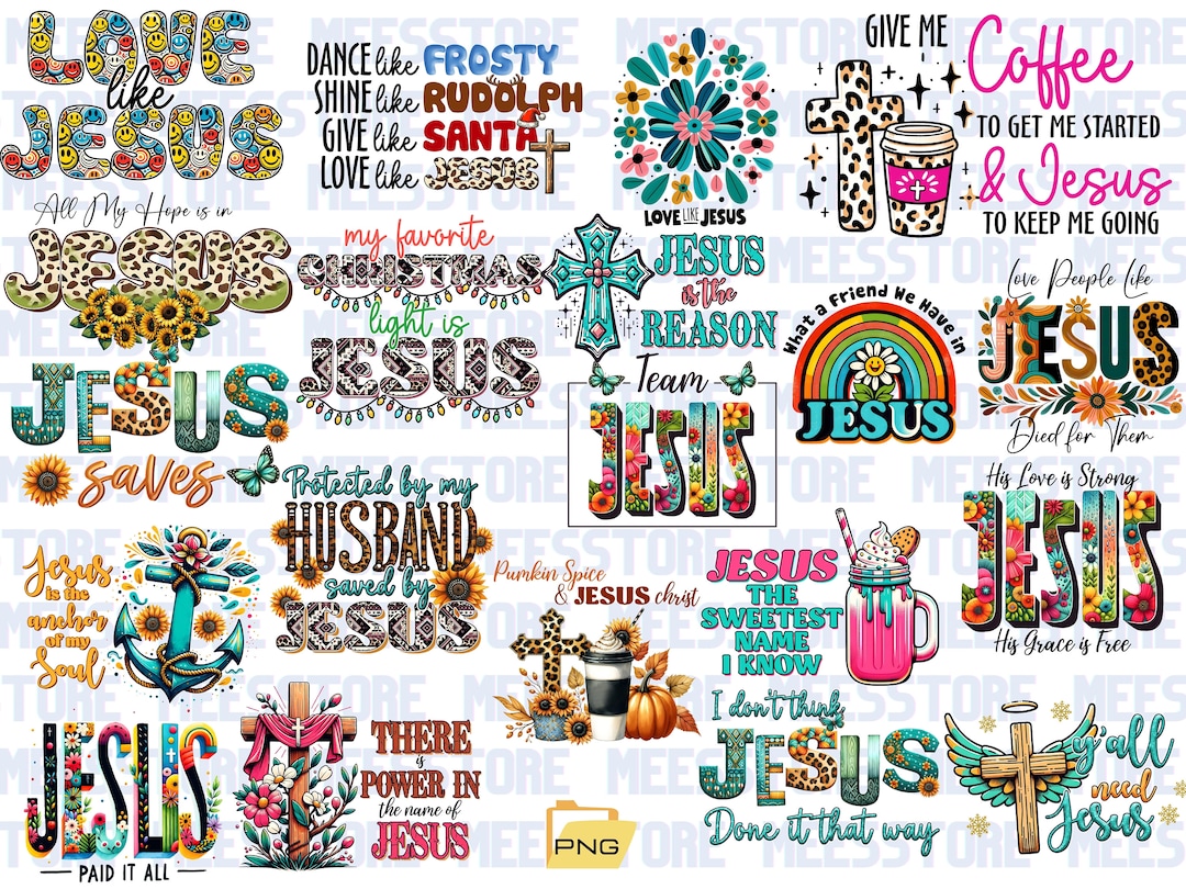 Christian Png Bundle, Christian Png, Bible Verse Png, Jesus Png, God ...