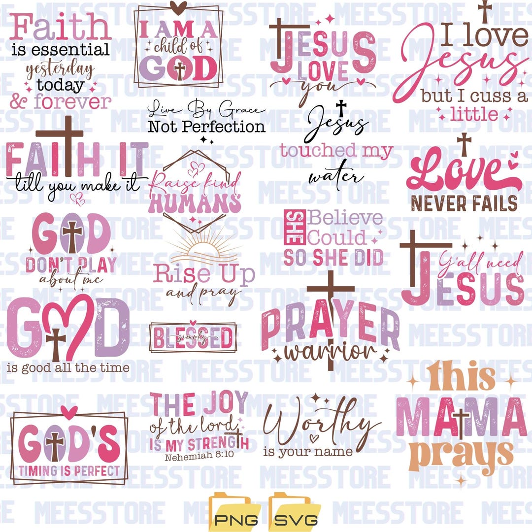 Boho Elegant Christian Svg Png Big Bundle,bible Verse Svg,scripture Svg ...